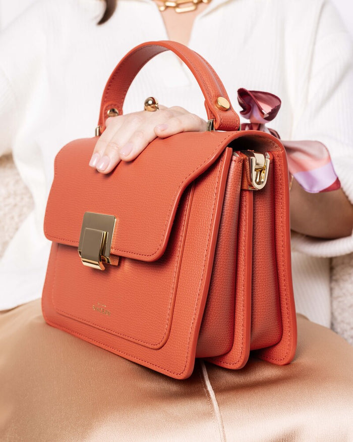 MAISON RINCEAU | Le Petit Apollon Terre de Sienne Grainé - Leather ...