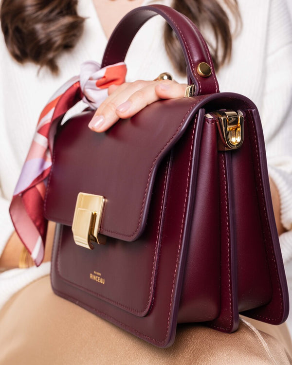 MAISON RINCEAU | Le Petit Apollon Bordeaux - Leather shoulder bag