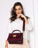 MAISON RINCEAU | Le Petit Apollon Bordeaux - Leather shoulder bag
