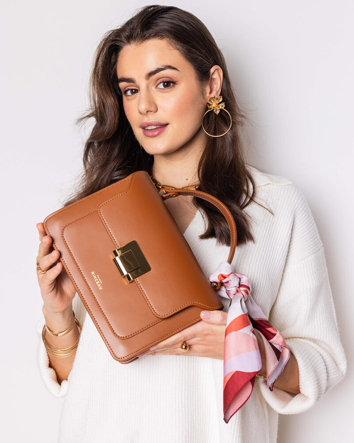 MAISON RINCEAU | Le Petit Apollon Camel - Leather shoulder bag