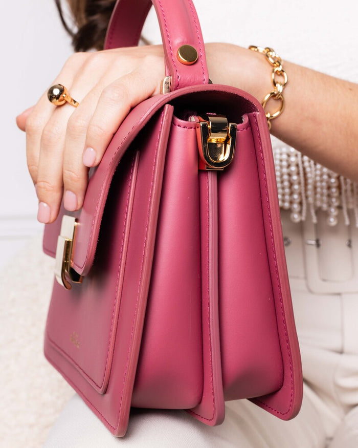 MAISON RINCEAU | Le Petit Apollon Framboise - Leather shoulder bag
