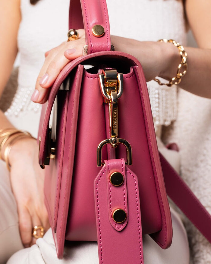 MAISON RINCEAU | Le Petit Apollon Framboise - Leather shoulder bag