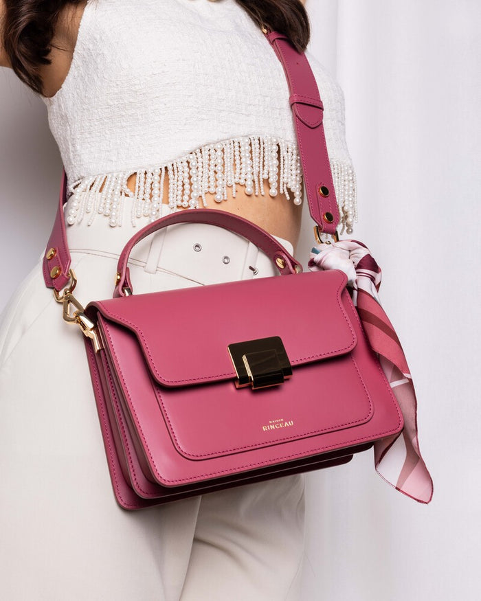MAISON RINCEAU | Le Petit Apollon Framboise - Leather shoulder bag