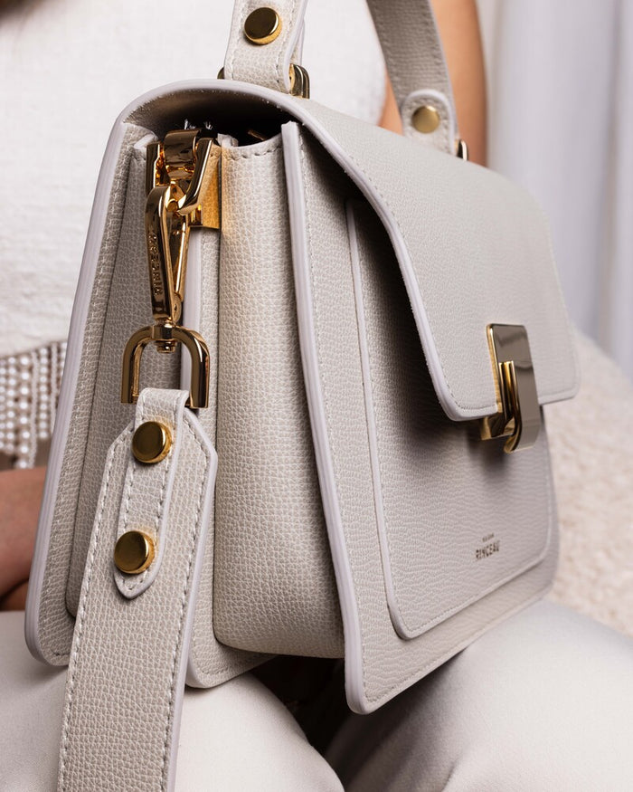 MAISON RINCEAU | Le Petit Apollon Ivoire Grainé - Leather shoulder bag